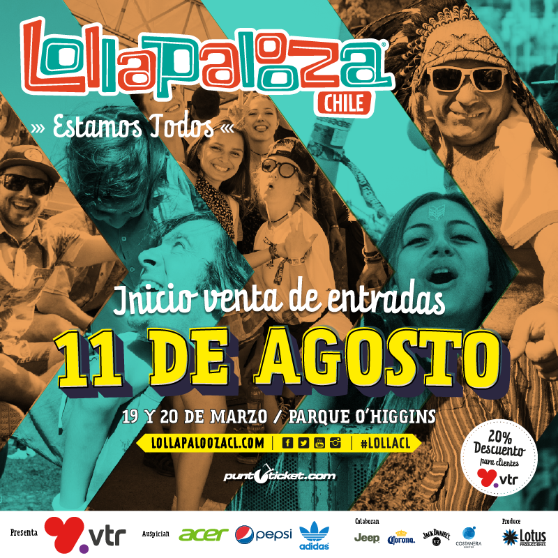 Festival Lollapalooza Chile anuncia fecha y venta de entradas | INFOGATE