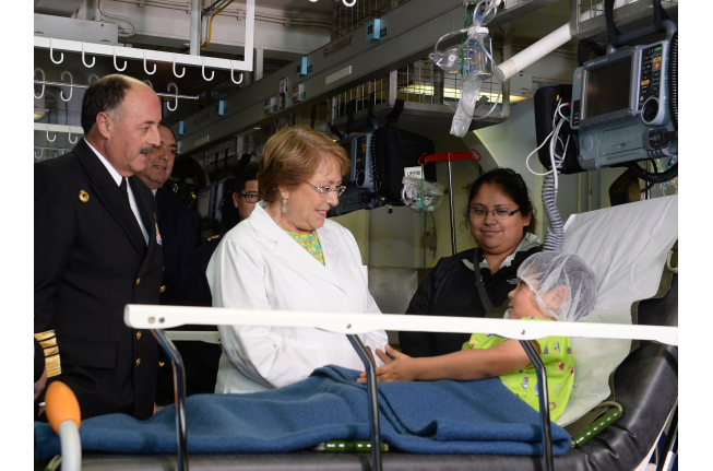 Bachelet visita buque "Sargento Aldea" y da el vamos al "Mes del Mar ...